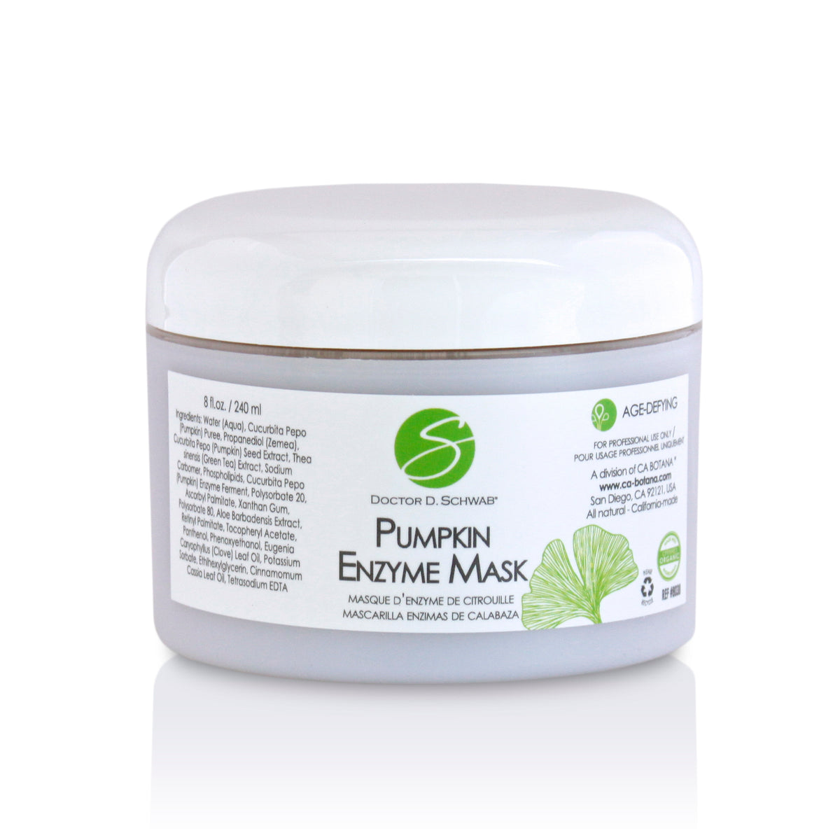 Pumpkin Enzyme Mask -backbar – CA BOTANA INTERNATIONAL INC.